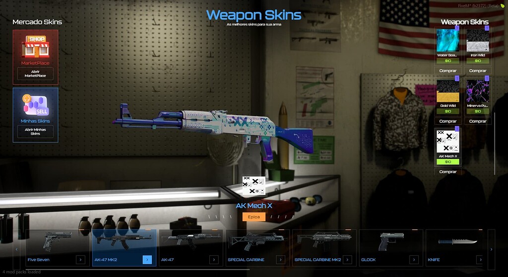 Skins Weapons V2 - [QBCORE/ESX] - FiveM Releases - Cfx.re Community