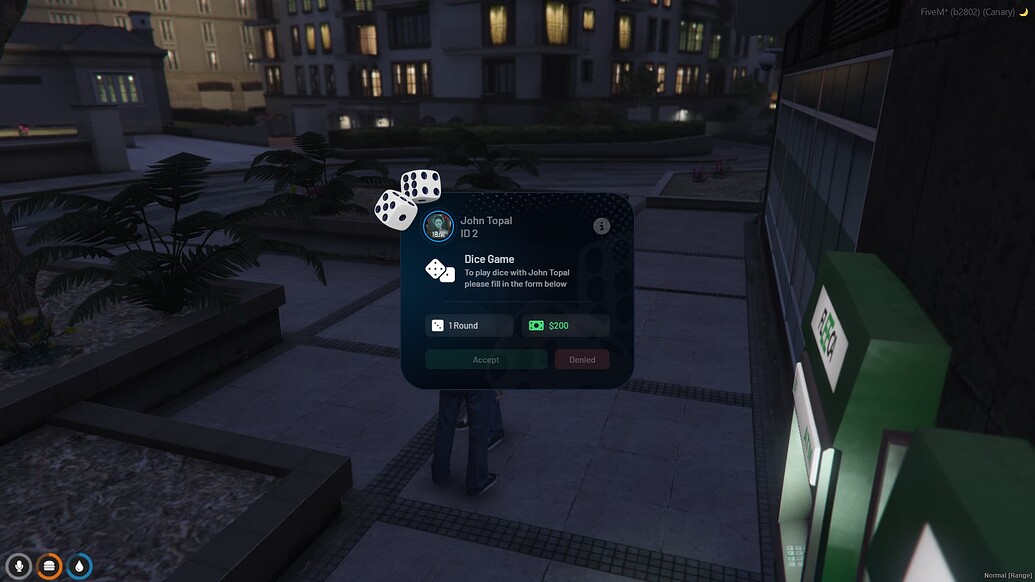 [QB/ESX] Dice Game | Player to Player | Bet System - FiveM Releases ...