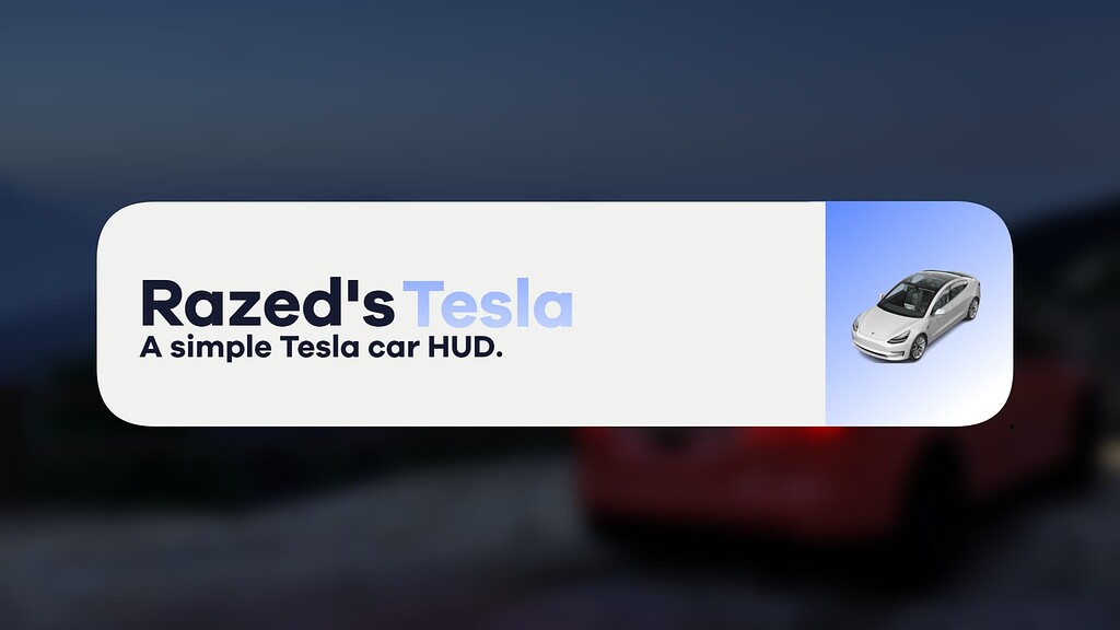 [FREE] [Standalone] Razed's Tesla - FiveM Releases - Cfx.re Community