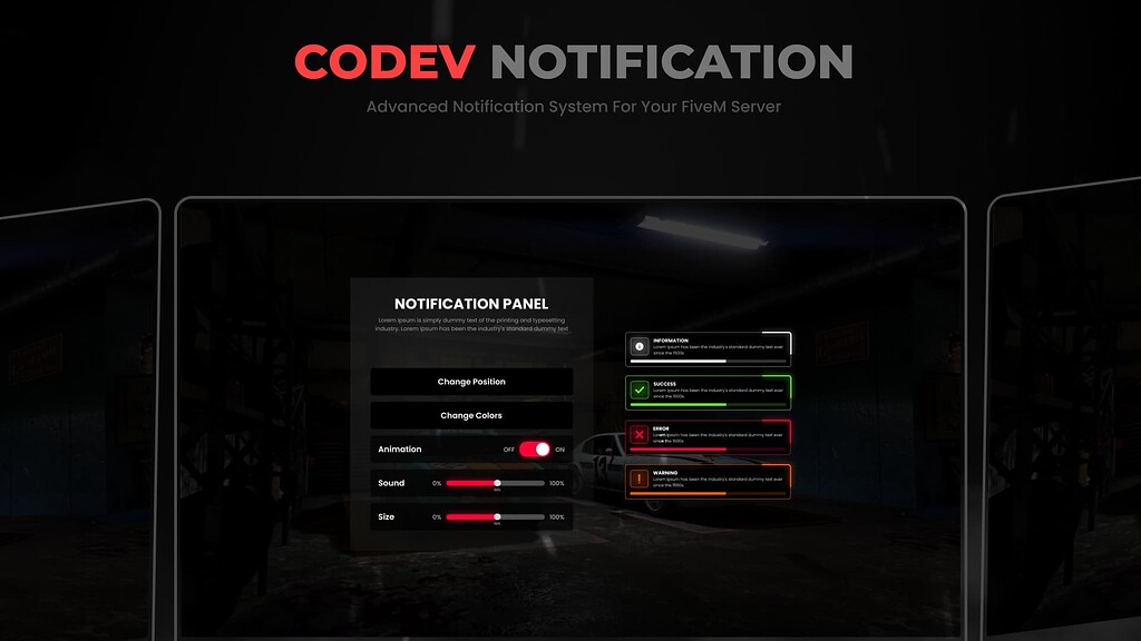 Notification | CODEV Notification [Standalone] - FiveM Releases - Cfx.re Community