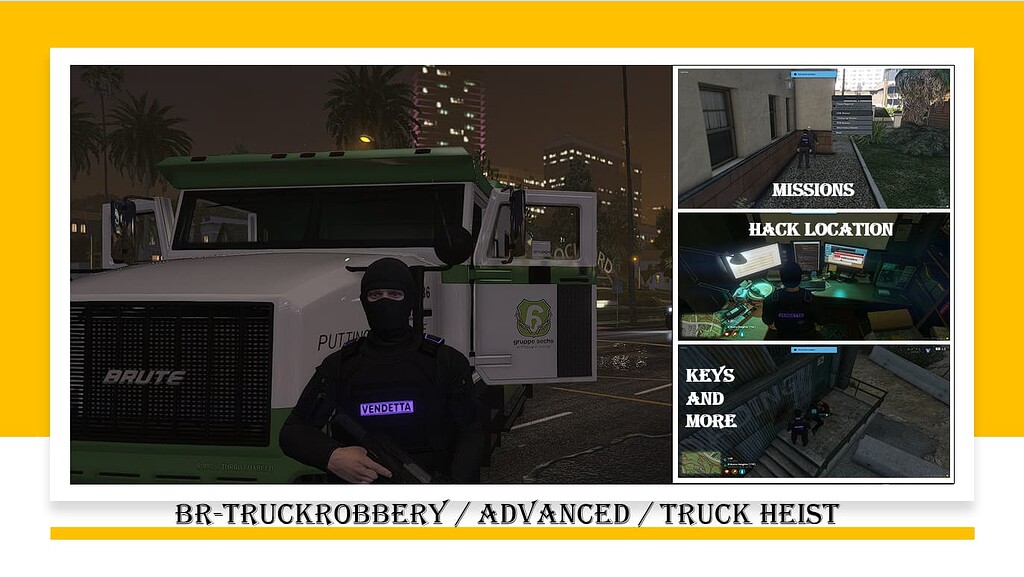 [ ESX / QBCORE ] Truck Robbery V3 / Advanced - FiveM Releases - Cfx.re ...