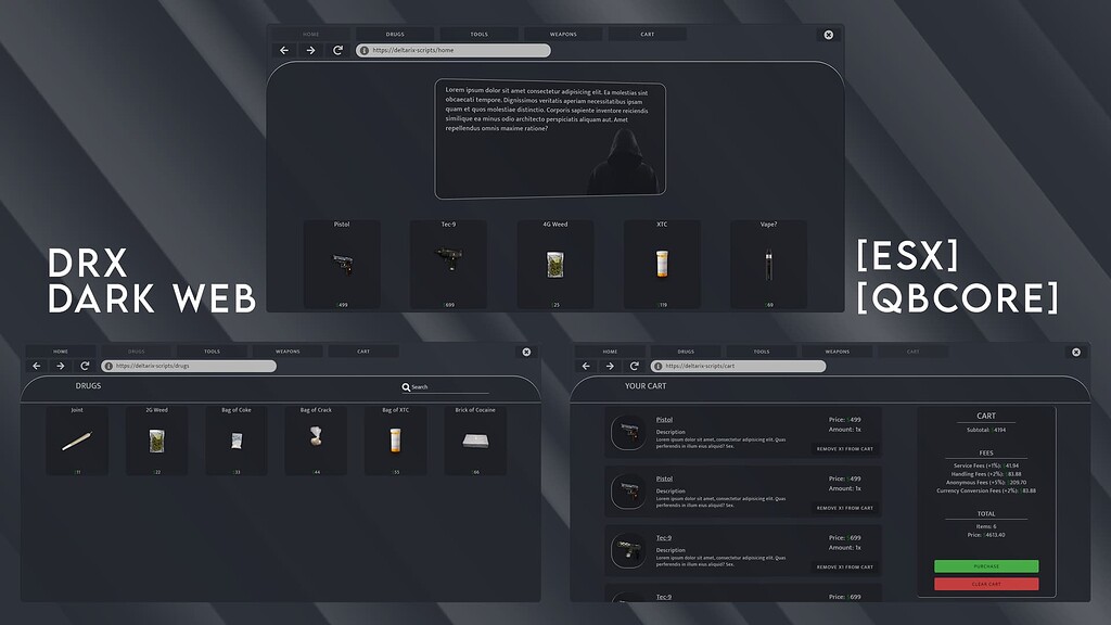 [ESX] [QBCore] - Dark Web - FiveM Releases - Cfx.re Community