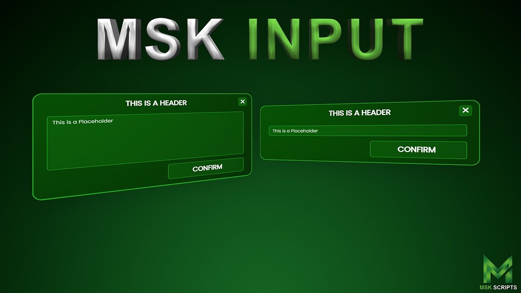 Standalone Msk Input Fivem Releases Cfxre Community 