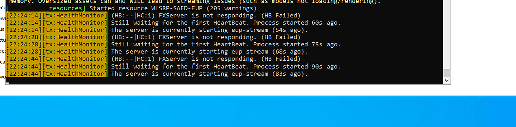 FXServer is not responding (HB Failed) - Server Discussion - Cfx.re Community