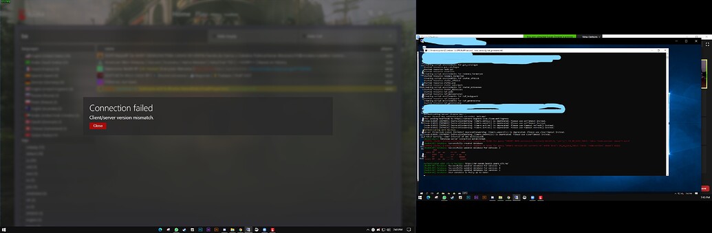 Client/server version mismatch - Server Support - Cfx.re Community