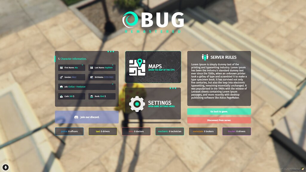 [ESX/QBCore] Pause Menu - Modern and Advanced Design - FiveM Releases - Cfx.re Community