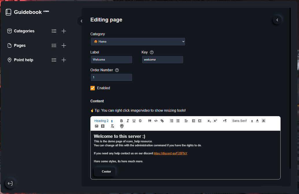 [Standalone] In-Game Guidebook - FiveM Releases - Cfx.re Community