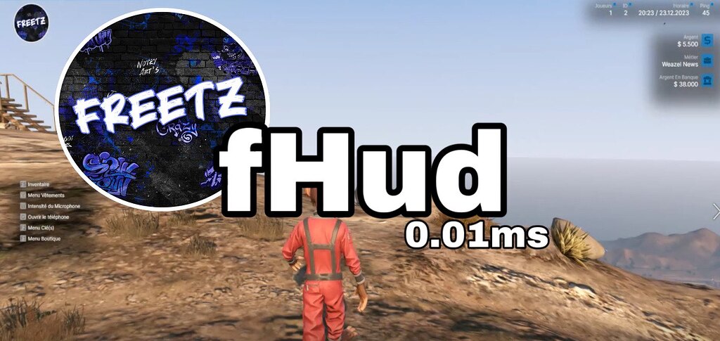 [PAID] - fHud - Complete HUD (Speedometer, Health, Money, Keybinds ...