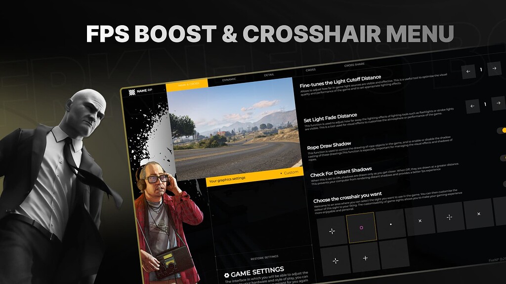 Fps Boost & Crosshair Menu (Valorant Inspired) - FiveM Releases - Cfx ...