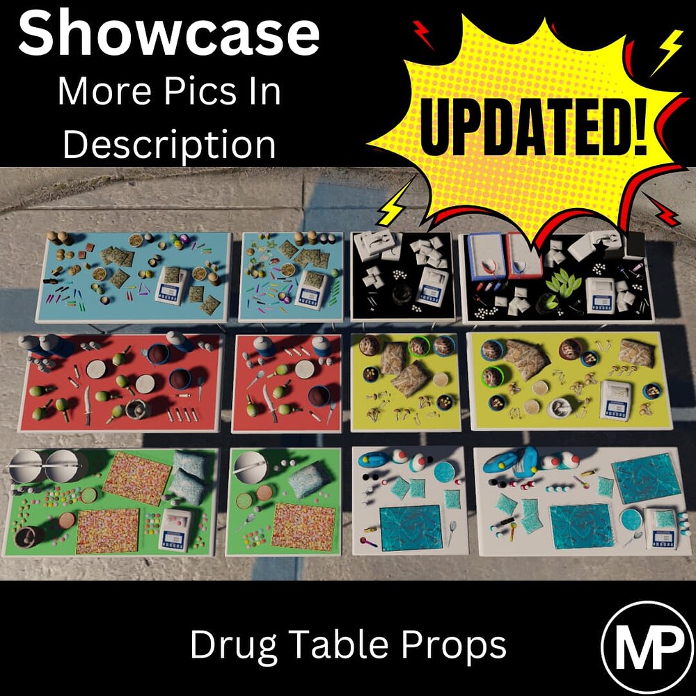 [UPDATED] Drug Table Props - FiveM Releases - Cfx.re Community