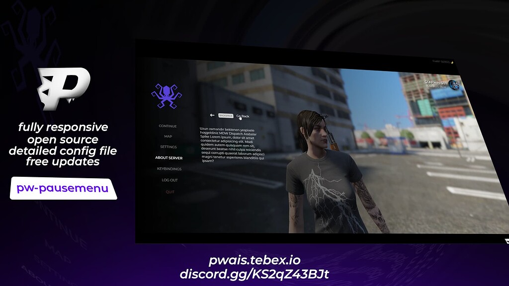 [paid] [standalone] Pw Pausemenu Fivem Releases Cfx Re Community