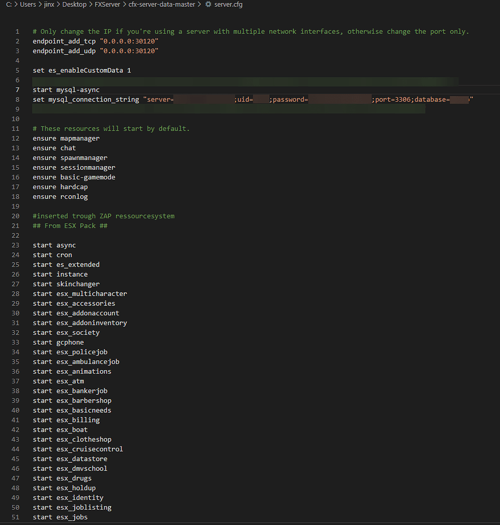 MariaDB values are not loaded - Server Discussion - Cfx.re Community