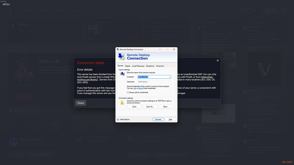 Server has been blocked from FiveM Platform - Server Owners - Cfx.re ...