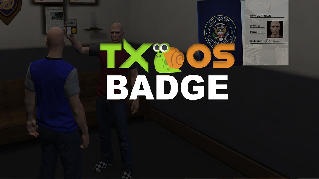 [ESX/QB/VRP] TXOS Badge - FiveM Releases - Cfx.re Community
