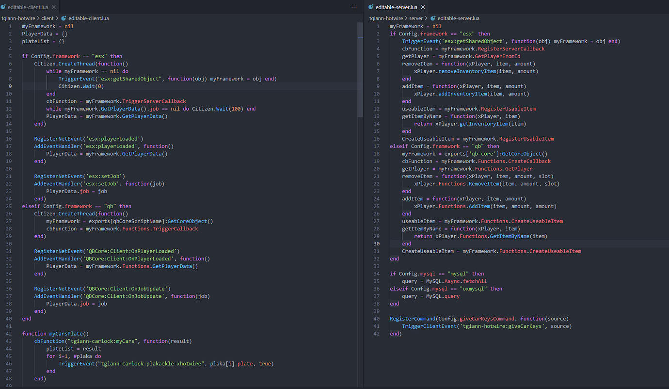 TGIANN Hotwire & Car lock (ESX-QB) - FiveM Releases - Cfx.re Community