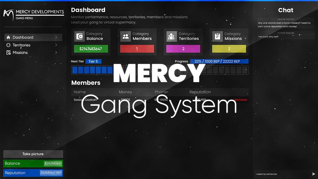 [QB] MR Gangs System (Reputation, Territories, Missions) - FiveM ...