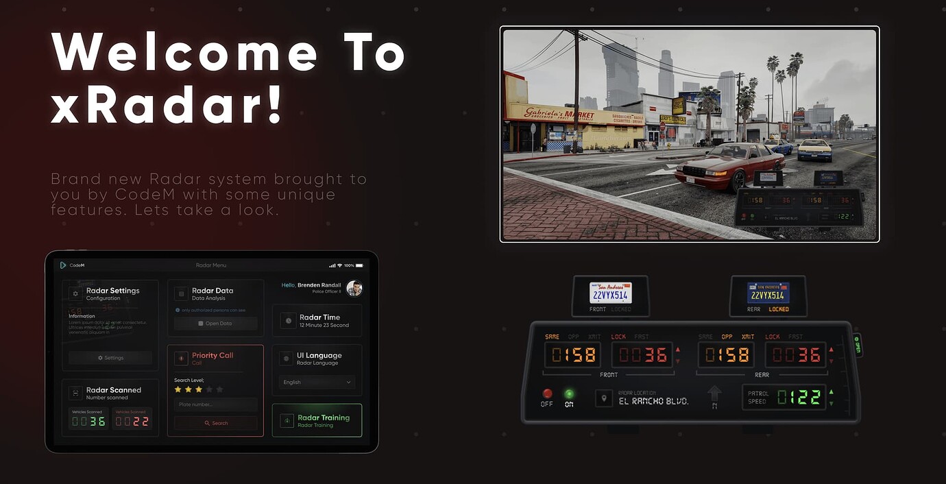 CodeM xRadar ( Advanced Radar System ) STANDALONE - FiveM Releases - Cfx.re Community