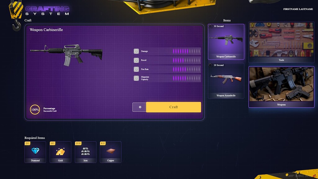 [PAID] [QB/ESX] Advanced crafting system - FiveM Releases - Cfx.re ...