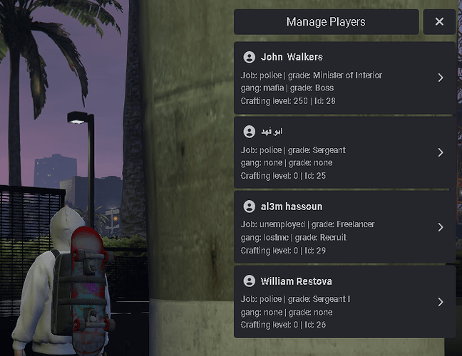 Core-playermanagement [paid] - FiveM Releases - Cfx.re Community