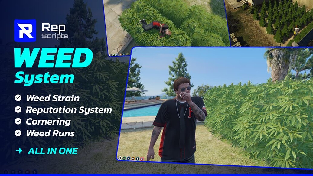 [ESX/QB/OX] 90,000+ Strain Weed Rep System w/ Cornering, Weed Runs ...