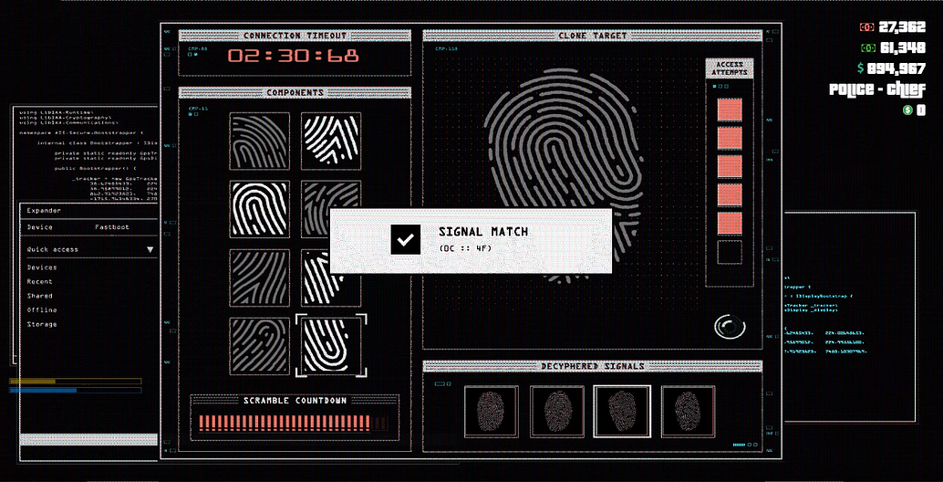 Finger Print Hacking Mini Game [STANDALONE] - FiveM Releases - Cfx.re ...
