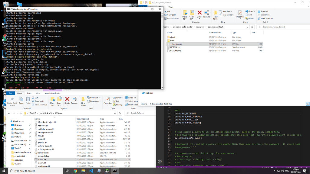 Ex extended and esx menu default PROBLEM! :( - Resource Support - Cfx ...