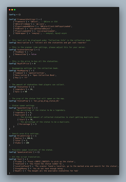 [PAID] [QBCore & ESX] 3Core Statuettes Collection - FiveM Releases ...