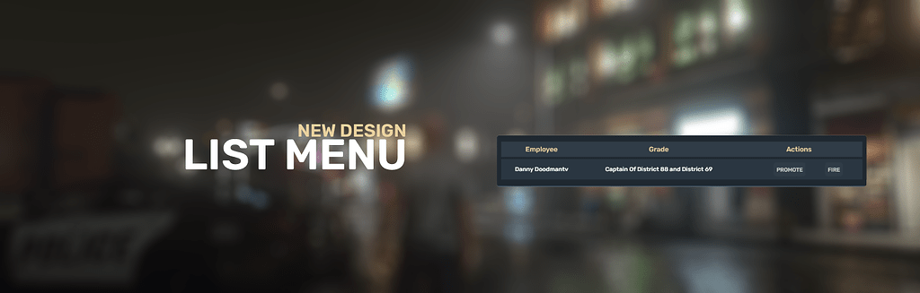 [ESX] List Menu [REDESIGN] - FiveM Releases - Cfx.re Community