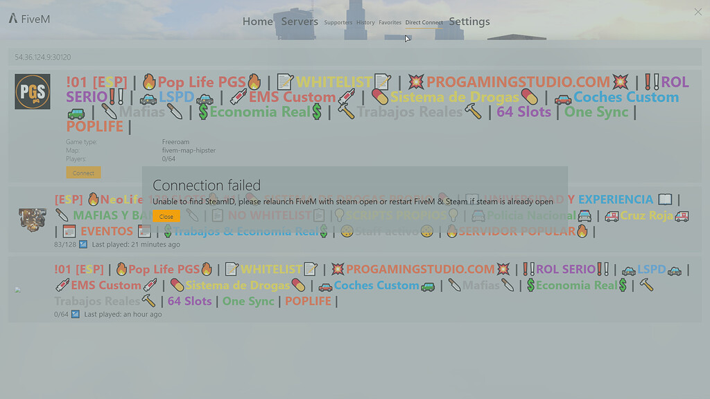 Unable to find SteamID, please relaunch FiveM with steam and Steam if ...
