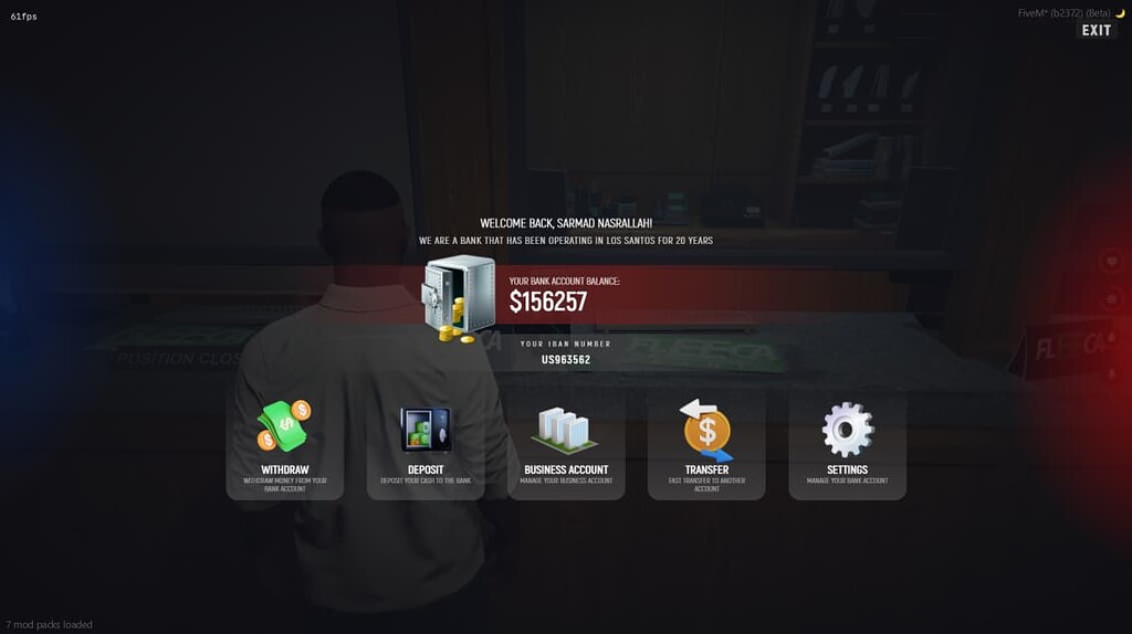 [ESX/QB] vms_bank | FUTURISTIC BANKING SYSTEM, IBAN & OFFLINE ...