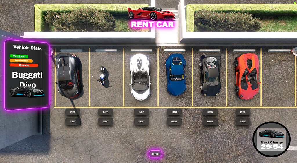 [PAID] [ESX/QB] Ps-Rentcar V2 | FiveM Rent Car | Clear UI | Optimized ...