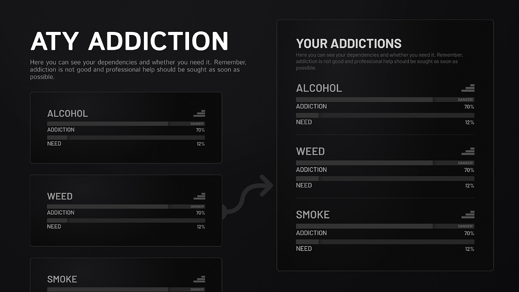 [QB/ESX] Advanced Addiction Script - FiveM Releases - Cfx.re Community