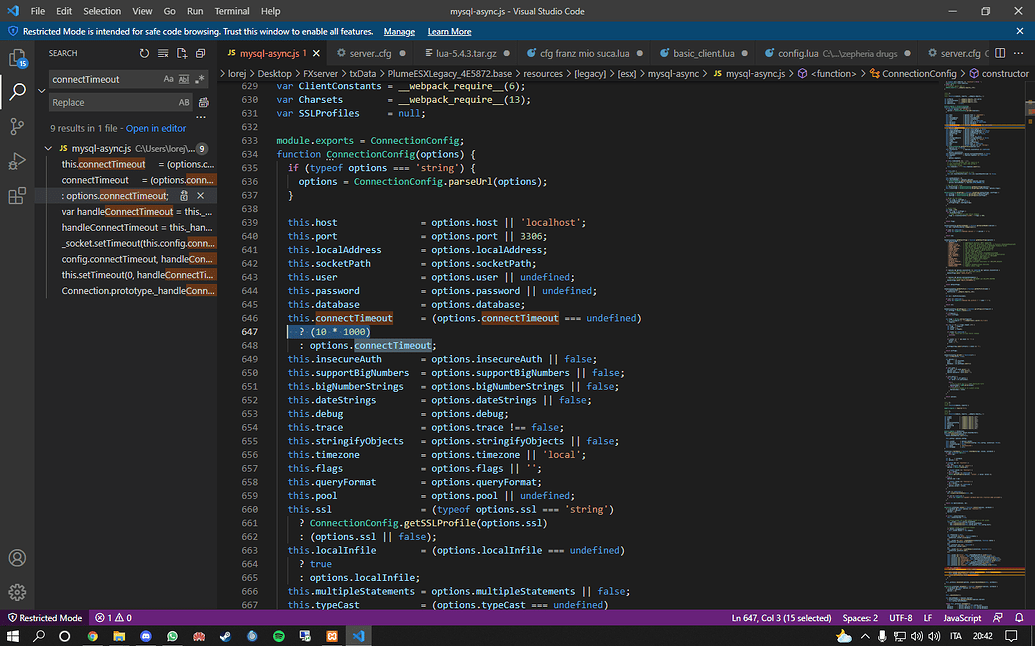[SOLVED] [FIX ERROR] "MYSQL-ASYNC" [connect ETIMEDOUT] - Resource ...