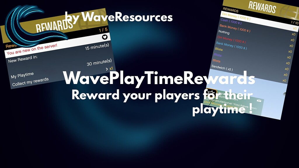 [PAID] WavePlayTimeRewards - FiveM Releases - Cfx.re Community