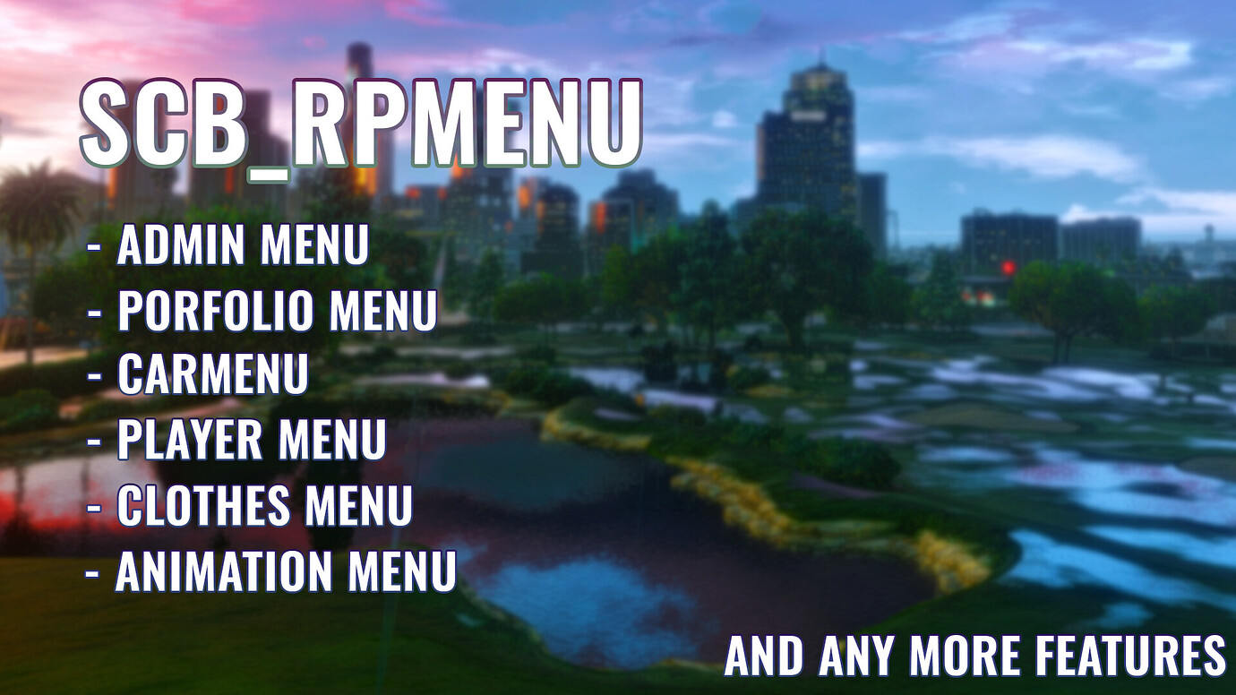 [ESX] scb_rpmenu - facilitates all works [PLAYER MENU, ADMIN MENU ...