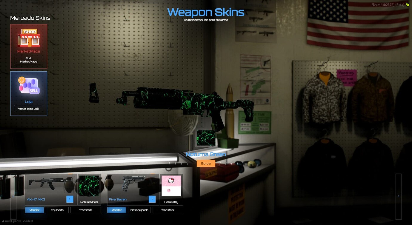Skins Weapons V2 - [QBCORE/ESX] - FiveM Releases - Cfx.re Community