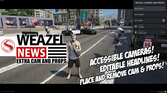 [paid] [standalone] Weazel Extra Cams And Props Releases Cfx Re
