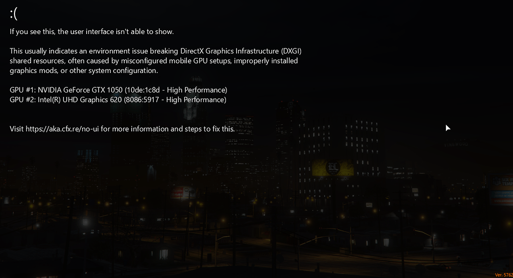 RedM User Interface Error But Music Plays - RedM Client Support - Cfx ...