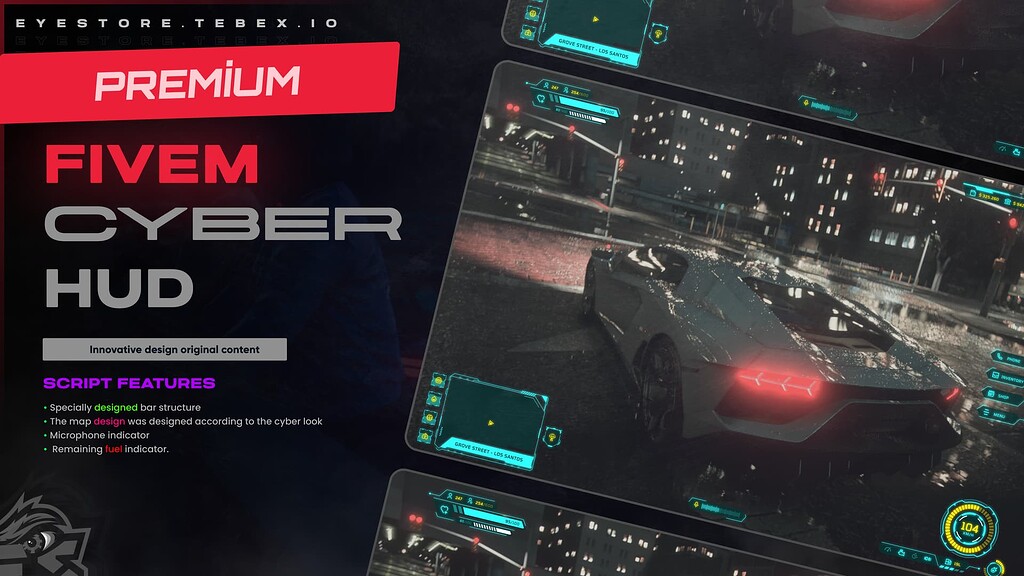 [PAID - ESX - QB] Cyber Hud - FiveM Releases - Cfx.re Community
