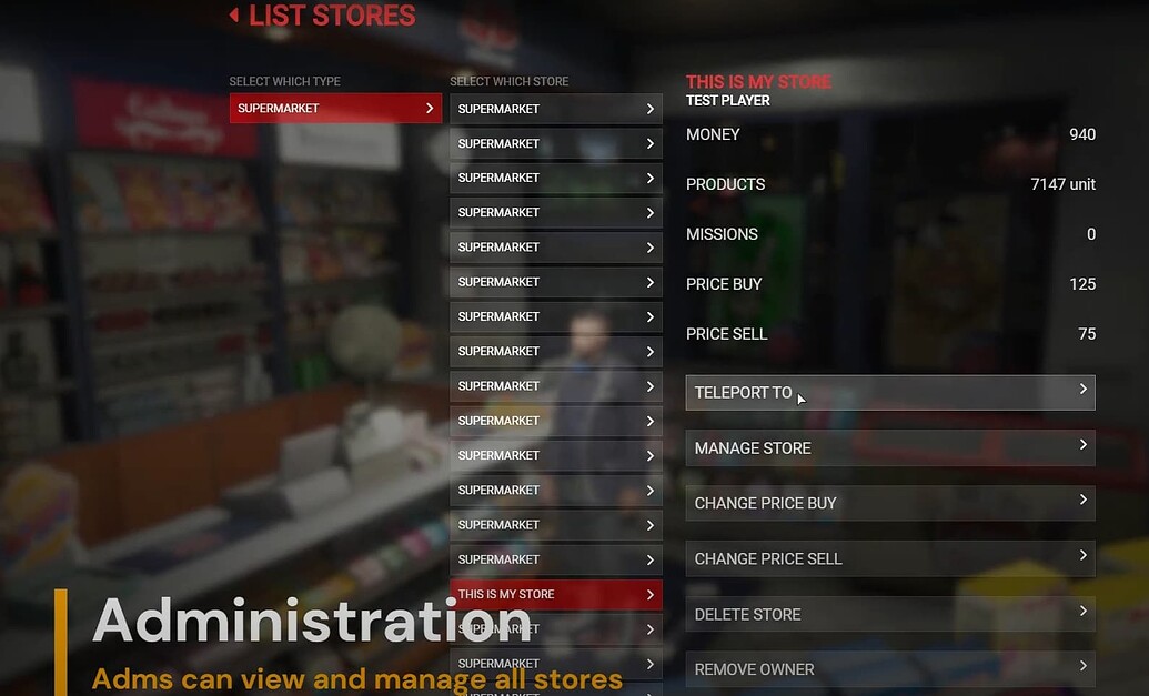 Manage Your own Store | Remake [ ESX / QBCore / Standalone ] [PAID ...
