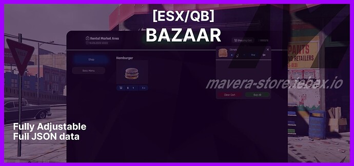 ESX & QBCore | MARKET & BAZAAR - FiveM Releases - Cfx.re Community