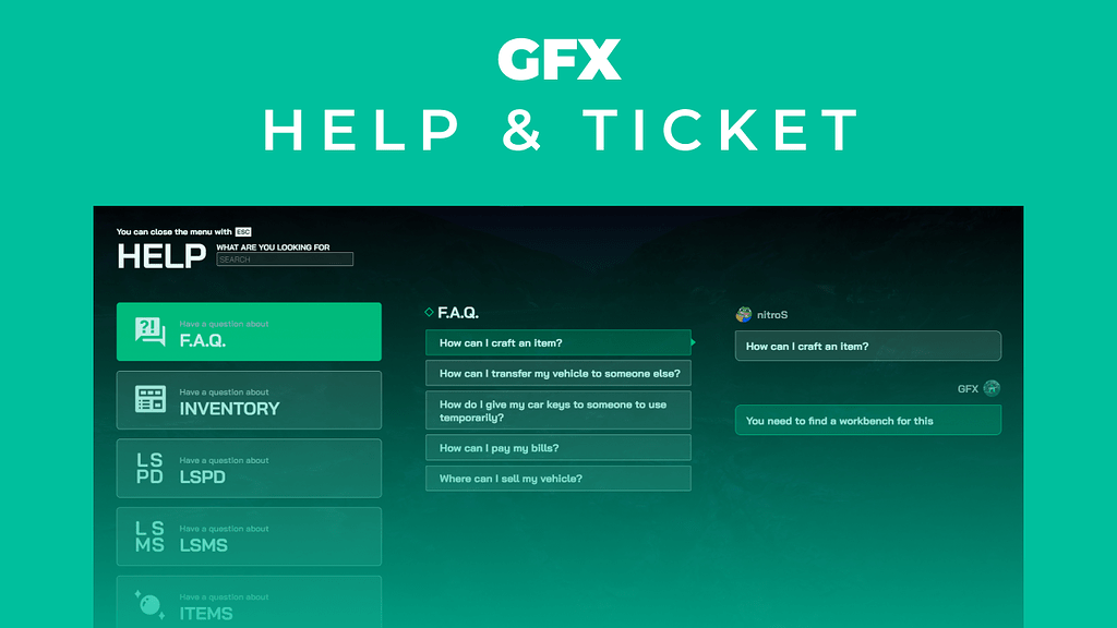 [PAID] Advanced Help&Ticket System - FiveM Releases - Cfx.re Community
