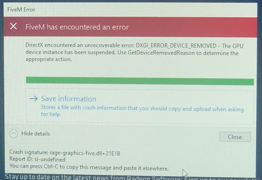 Crashing PC after 30/40 minutes of playing. Sometimes just game crash ...