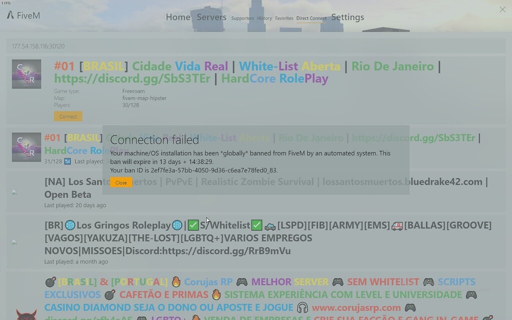Help with ban - FiveM Client Support - Cfx.re Community
