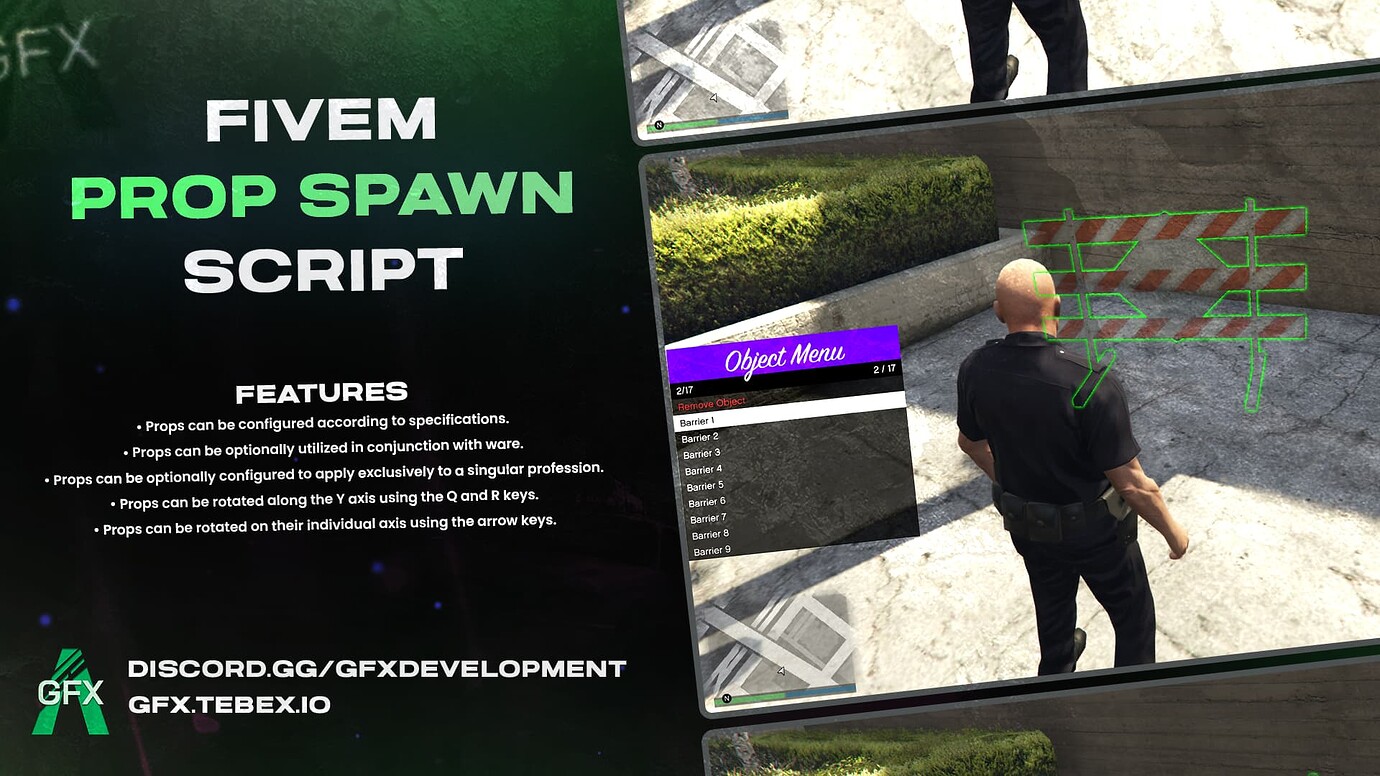 GFX Prop Spawner (Menu-Item-Job Integrated) - FiveM Releases - Cfx.re ...