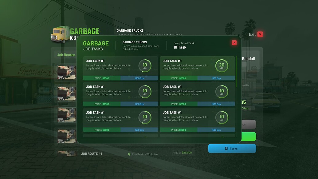 [QB/ESX] Garbage Job / Level System - Task System - FiveM Releases ...