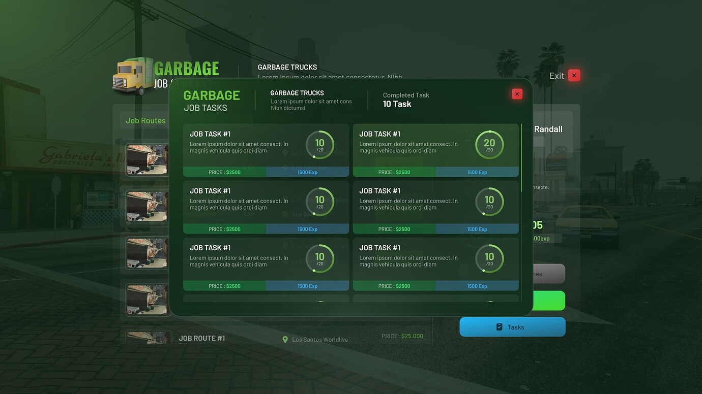 [QB/ESX] Garbage Job / Level System - Task System - FiveM Releases ...