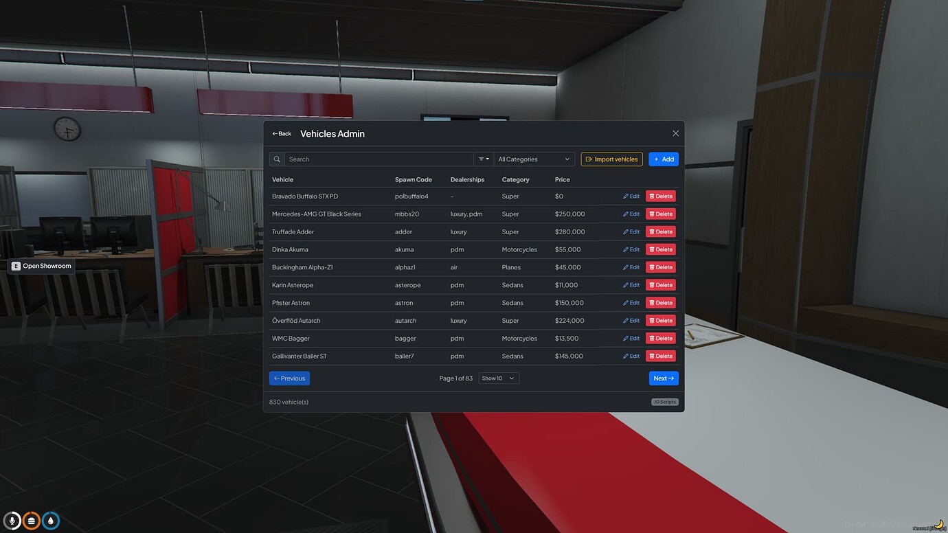 [QB/Qbox/ESX] JG Dealerships v2 - Self service or player owned, in-game ...
