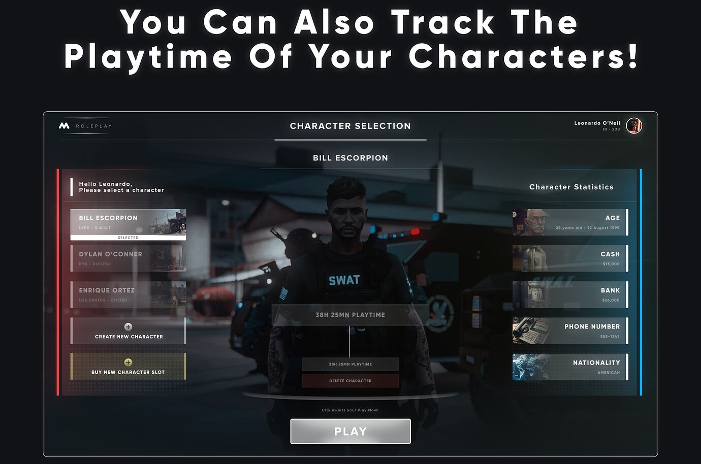CodeM mMultichar ( Advanced Multicharacter ) QB - FiveM Releases - Cfx ...