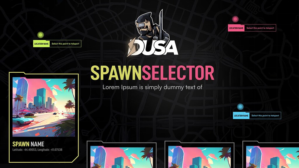 Spawn Selector | Create Spawn Locations - Teleport Anywhere - FiveM Releases - Cfx.re Community